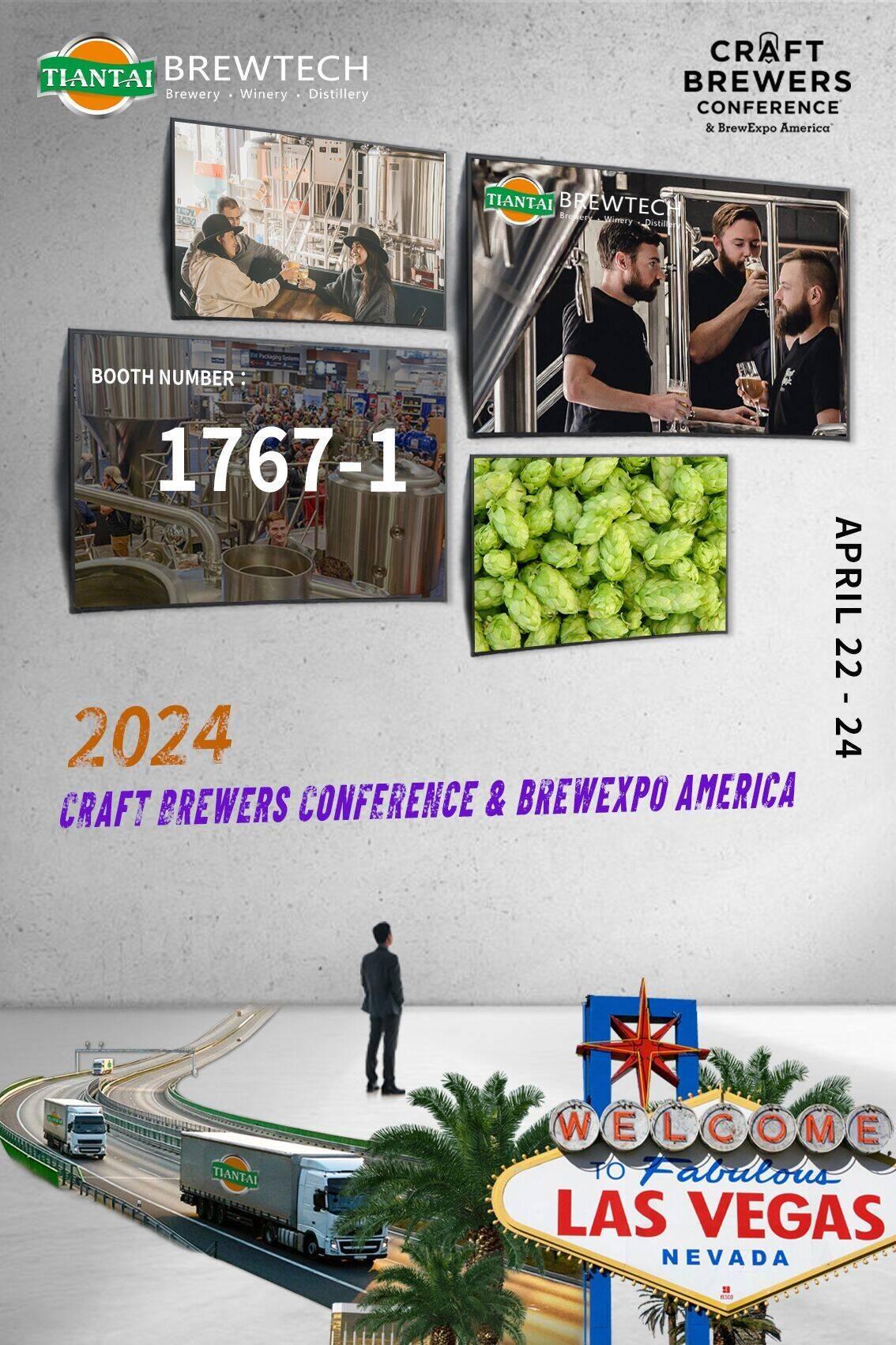 Join Tiantai Brewtech at Craft Brewers Conference 2024 in Las Vegas US ...