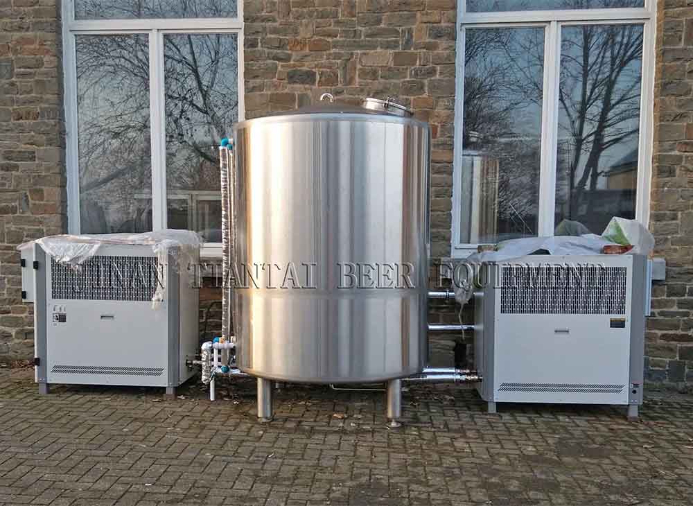 Glycol Chilling Unit In A Microbrewery | TianTai® 2-150HL brewery ...