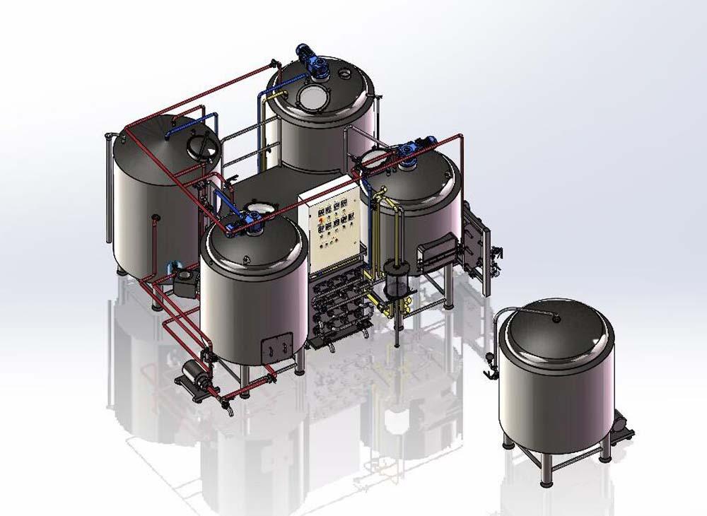 10HL 3 vessel brewhouse special designed for France customer | TianTai ...