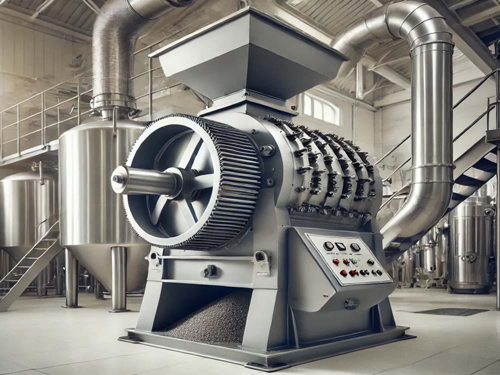 Hammer miller in a brewery | TianTai® 2-150HL brewery equipment for sale