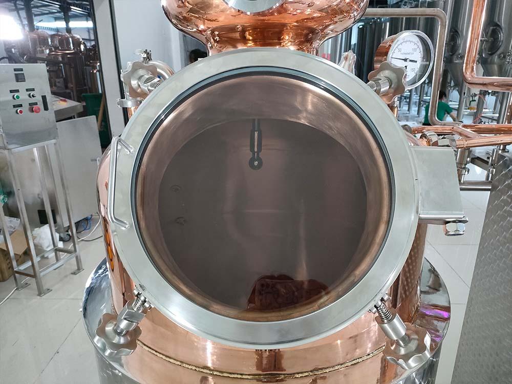 100L Copper Still Alcohol Distillation Unit | TianTai® 2-150HL brewery ...