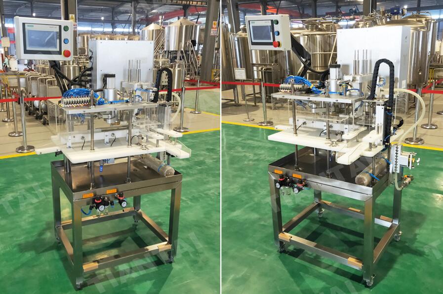 Single head automatic beer canning machine being shipped to New Zealand ...
