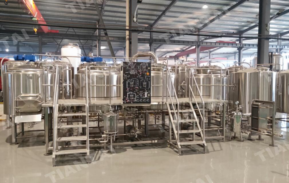 10HL Draft beer machine ready for delivery | TianTai® 2-150HL brewery ...