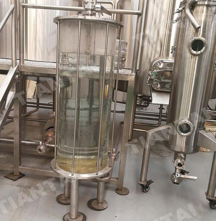 Wort grant operation during vorlauf process | TianTai® 2-150HL brewery ...