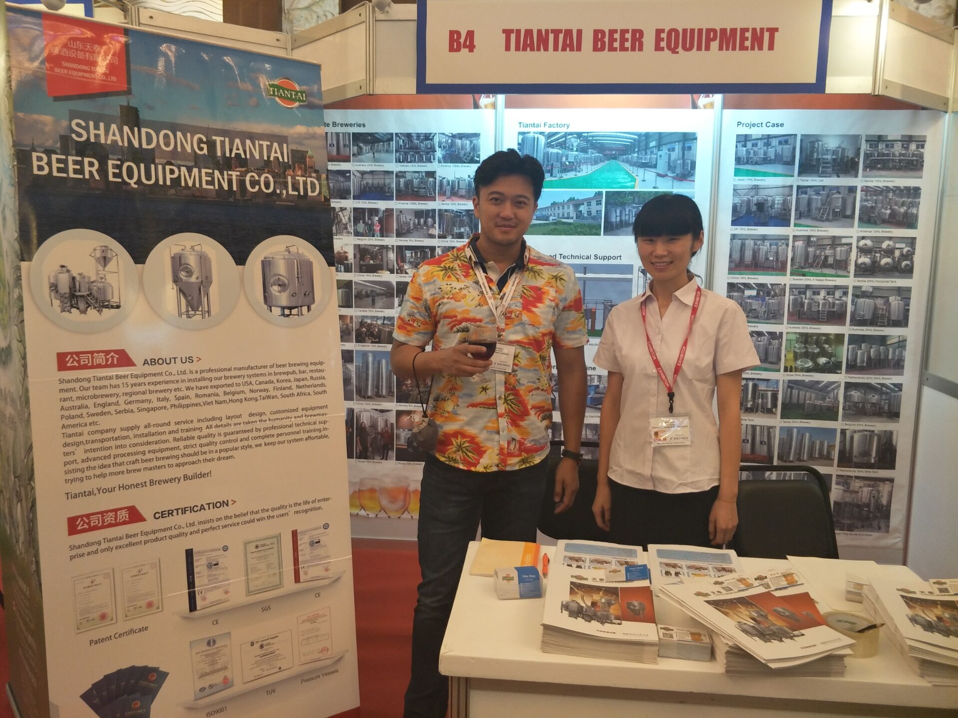 SEA Brew 2018 in Philippines | TianTai® 2-150HL brewery equipment for sale